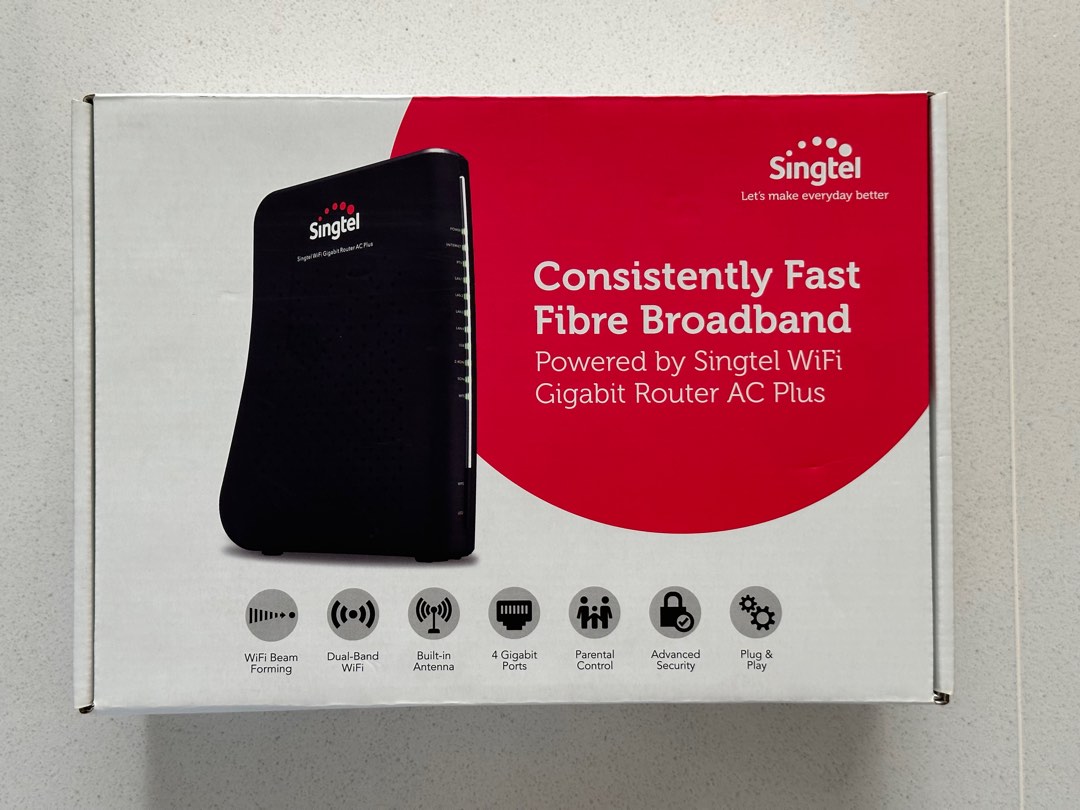 Singtel AC Plus WiFi Gigabit Router, Computers & Tech, Parts ...