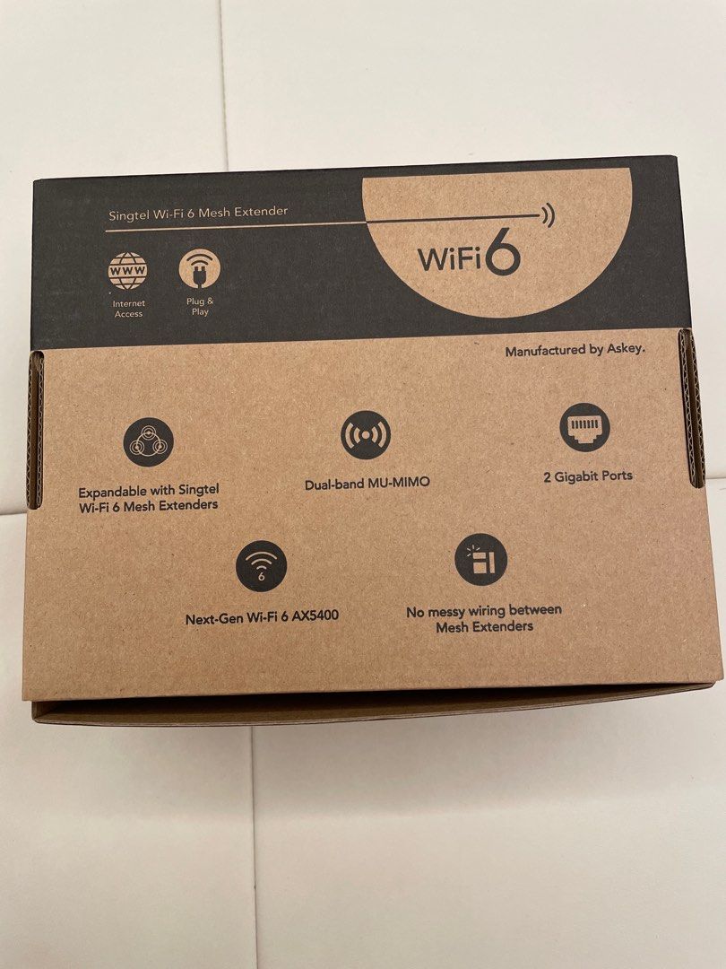 Singtel WiFi 6 Mesh Extender, Computers & Tech, Office & Business ...