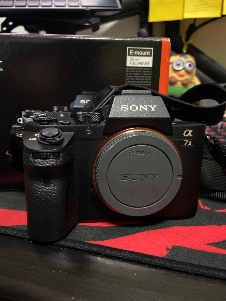 Sony A7ii with kit lens and battery grip, Photography, Cameras on Carousell