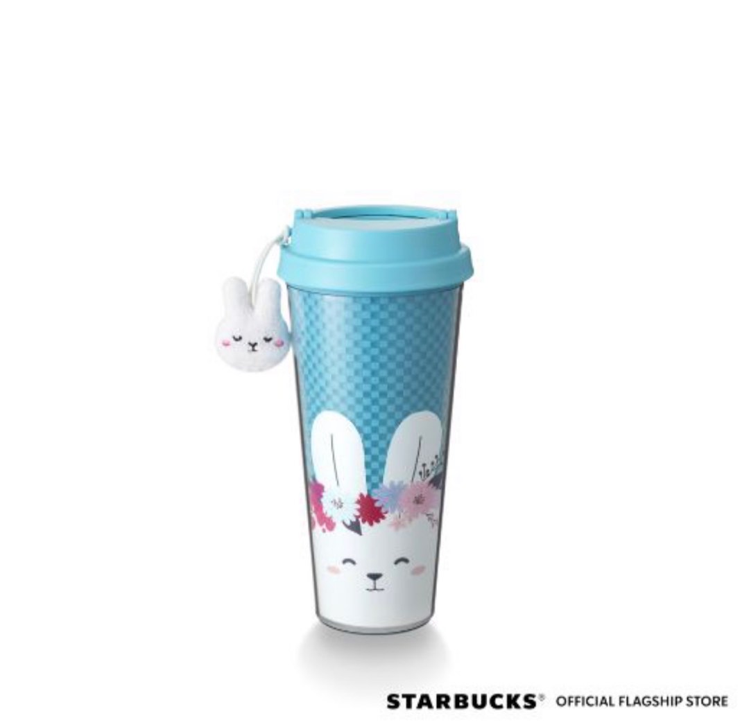 Starbucks 16oz Acrylic Tumbler Rabbit Flower Crown Rabbit Lunar New ...