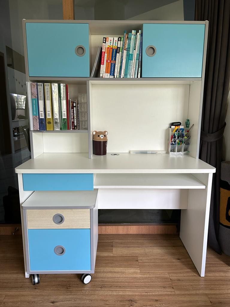 Study Table and side drawers, Furniture & Home Living, Furniture, Other ...