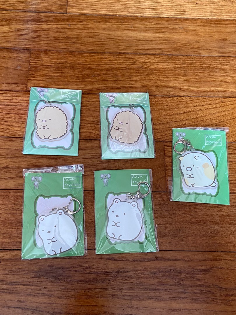Sumikko Gurashi Keychains, Hobbies & Toys, Toys & Games on Carousell
