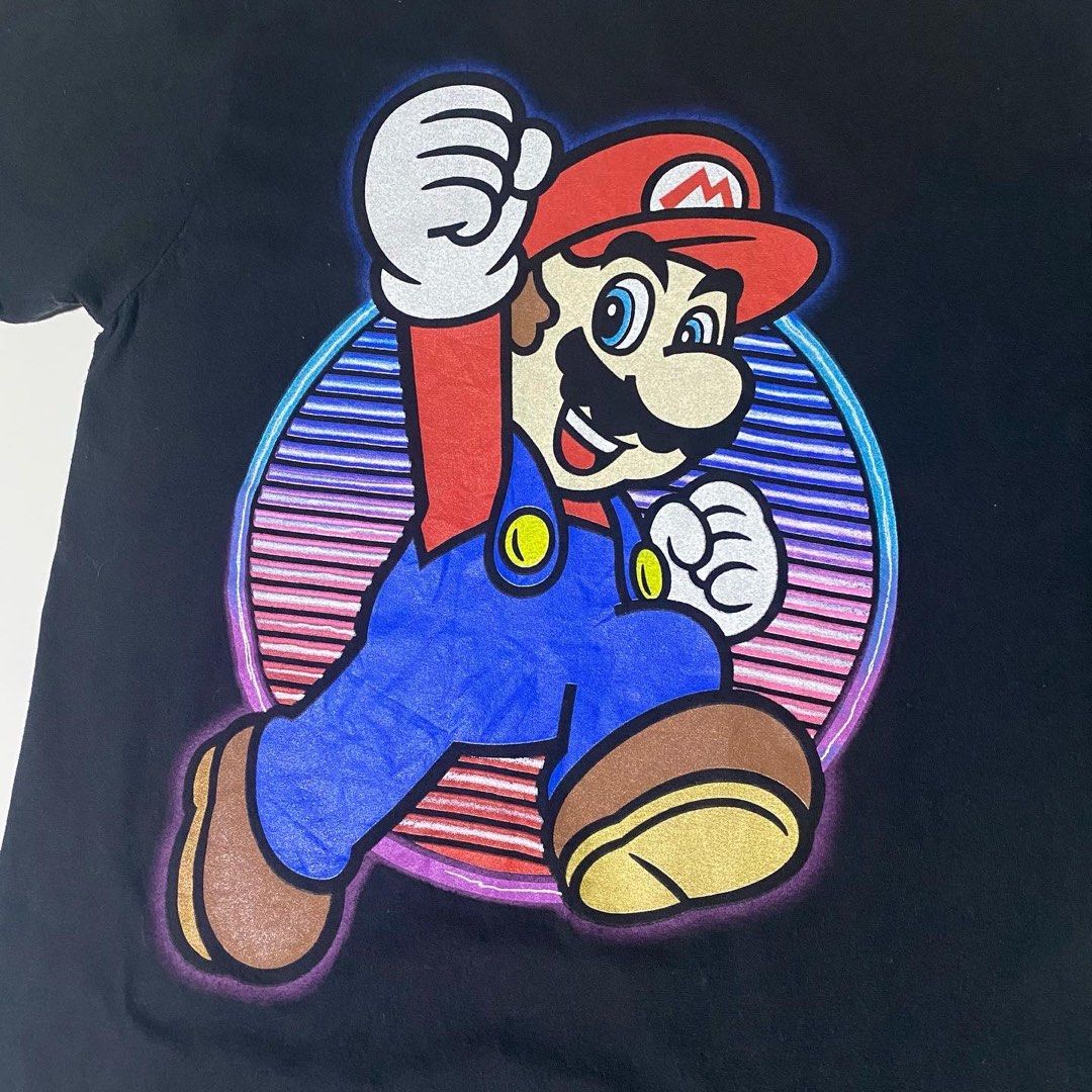 Super Mario Bros Official Merchandise, Fesyen Pria, Pakaian , Atasan di ...