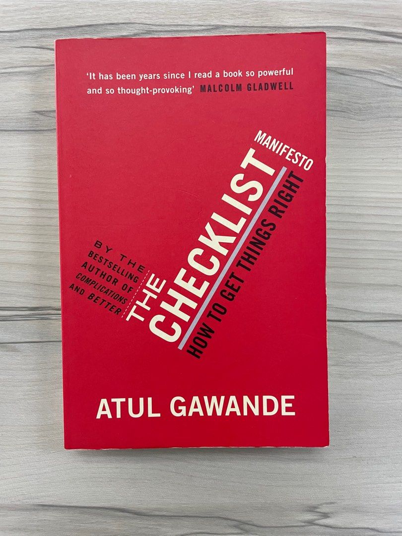 The Checklist Manifesto - Atul Gawande, Hobbies & Toys, Books ...