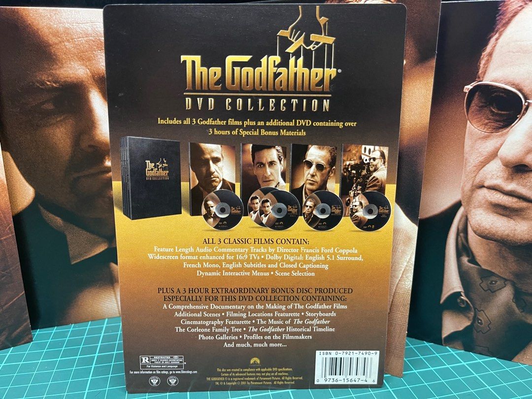 The Godfather DVD Collection 2001 DVD 5 Disc Set , Hobbies & Toys ...