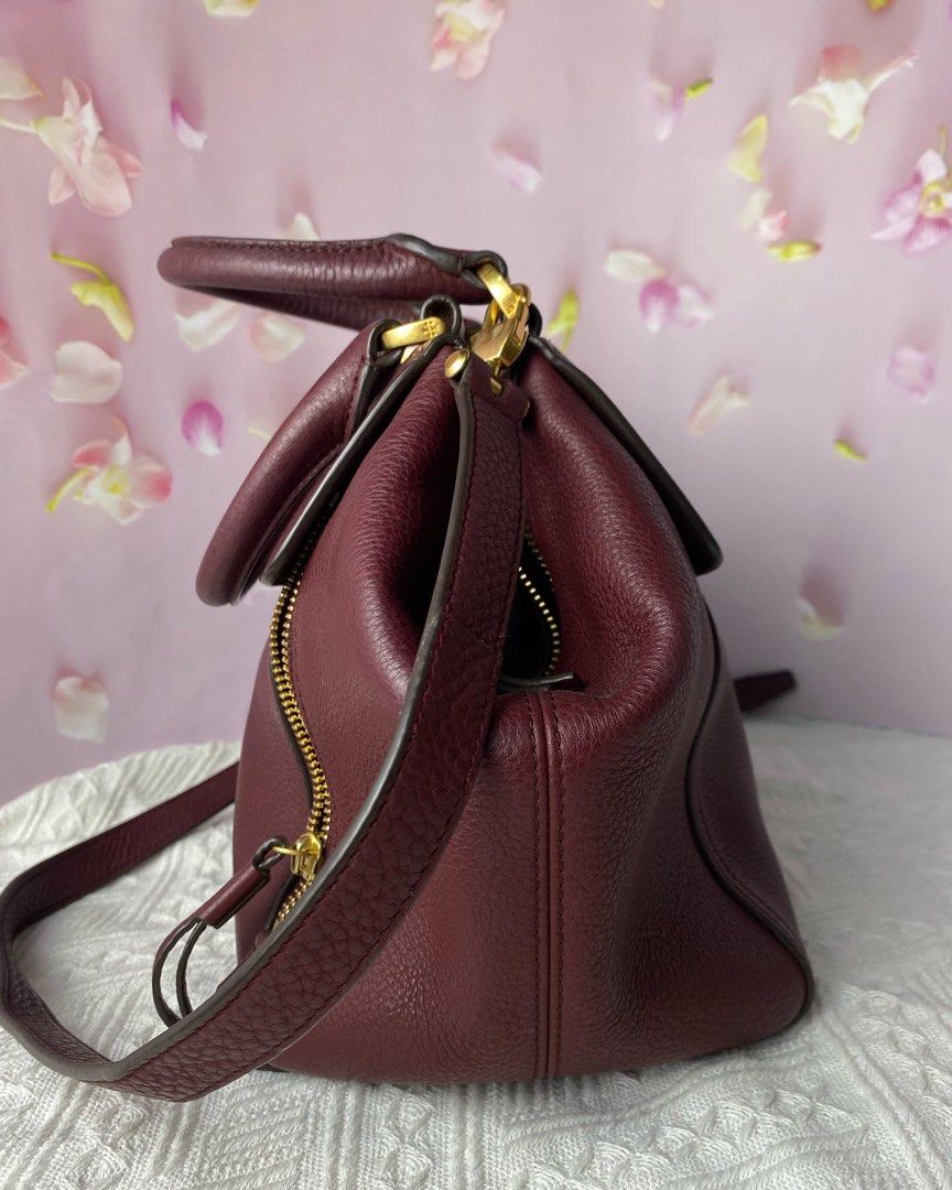 Tory Burch Half Moon Satchel, Luxury, Bags & Wallets on Carousell