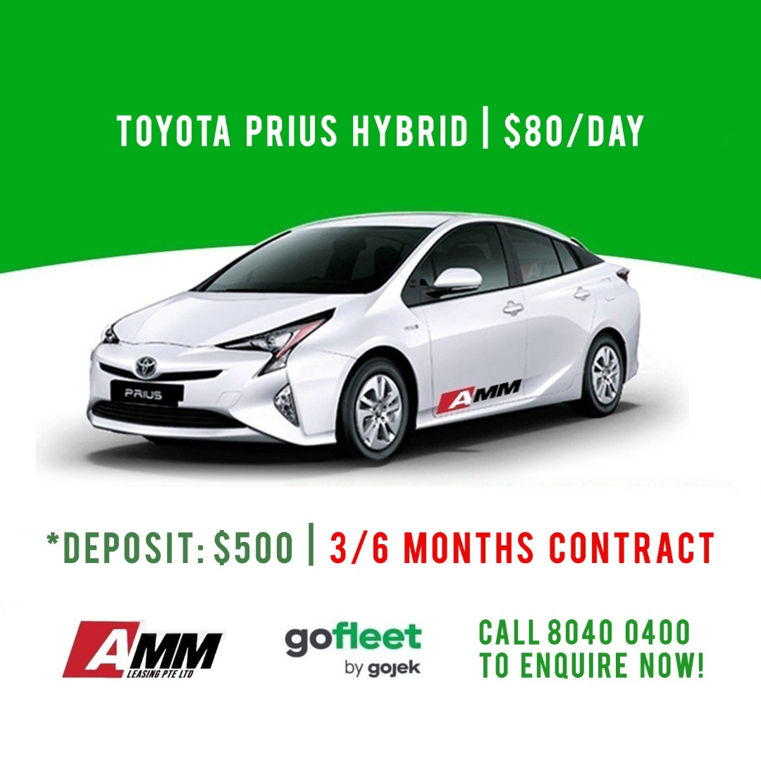 TOYOTA PRIUS HYBRID @ $80/day NETT, Cars, Car Rental on Carousell