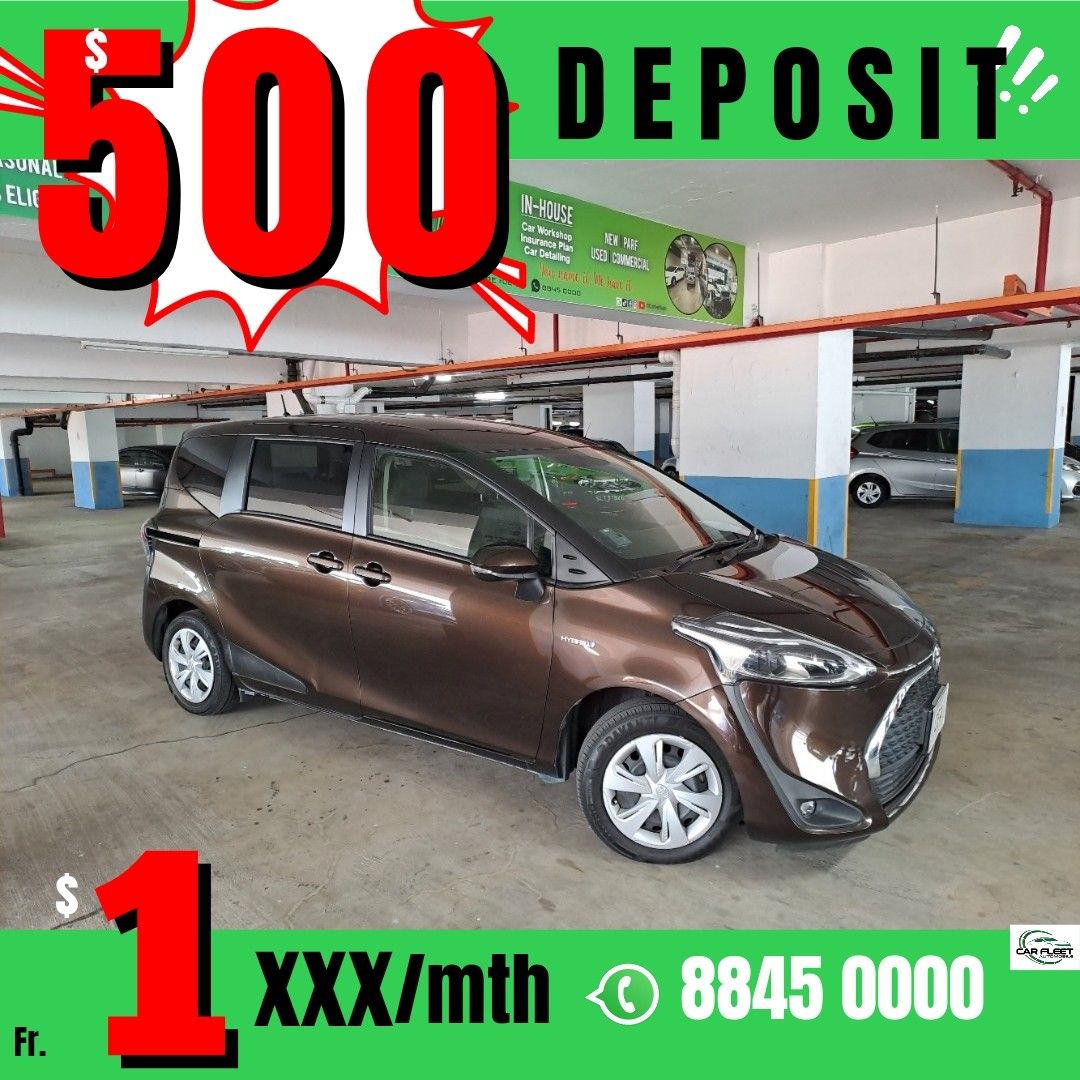 Toyota Sienta Hybrid 1.5 X 7-Seater (A), Cars, Used Cars on Carousell