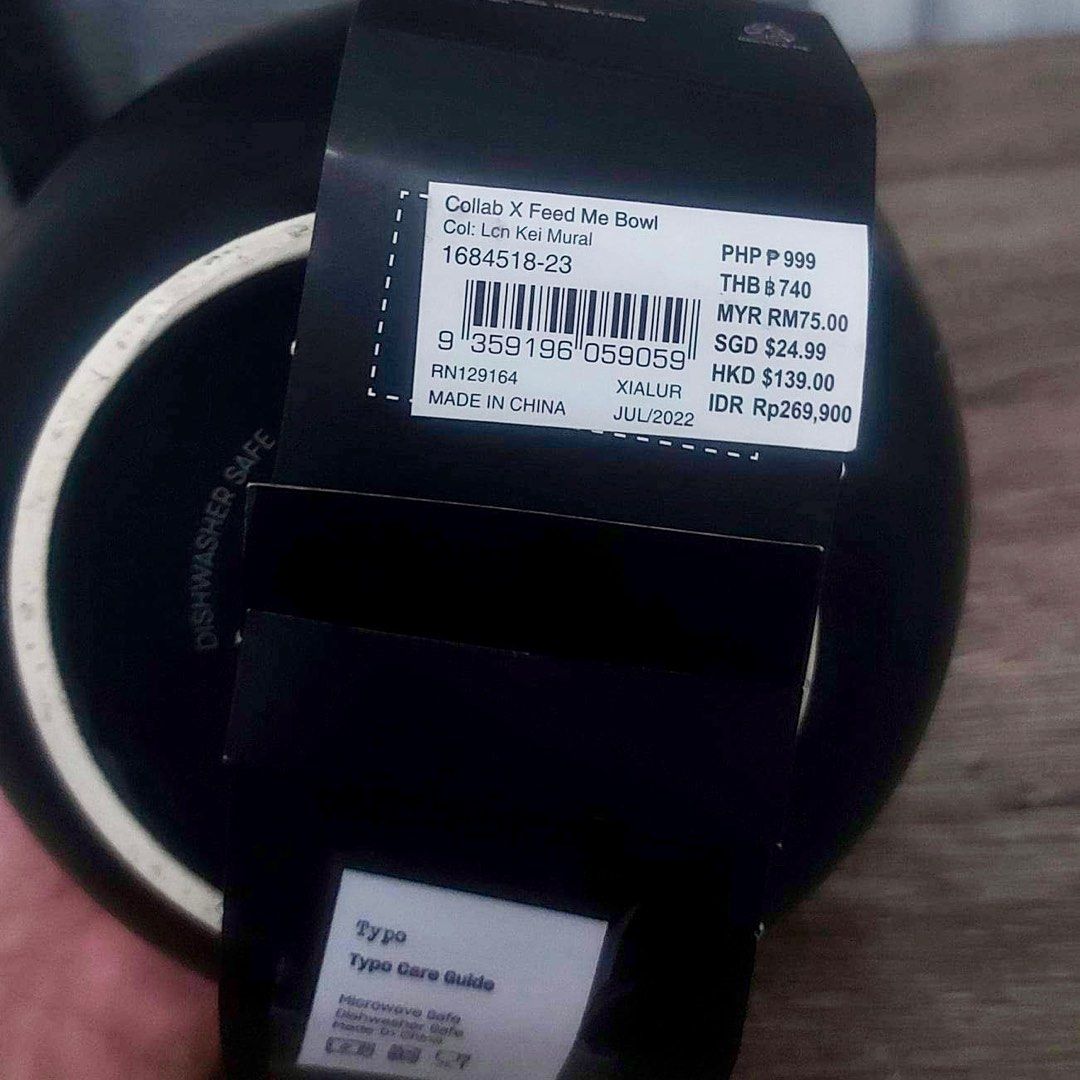 Typo x Keith Haring bowl, Furniture & Home Living, Kitchenware ...