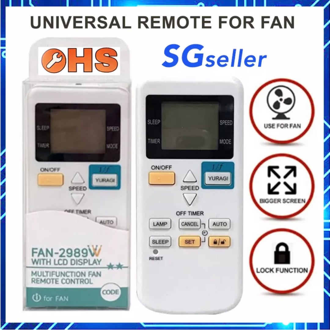 Universal Fan Remote Control, Furniture & Home Living, Lighting & Fans ...