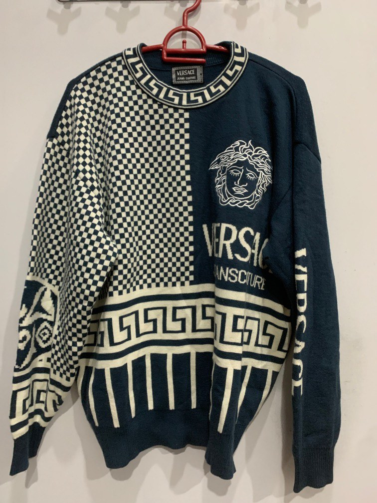 Versace Sweater, Men's Fashion, Tops & Sets, Hoodies on Carousell