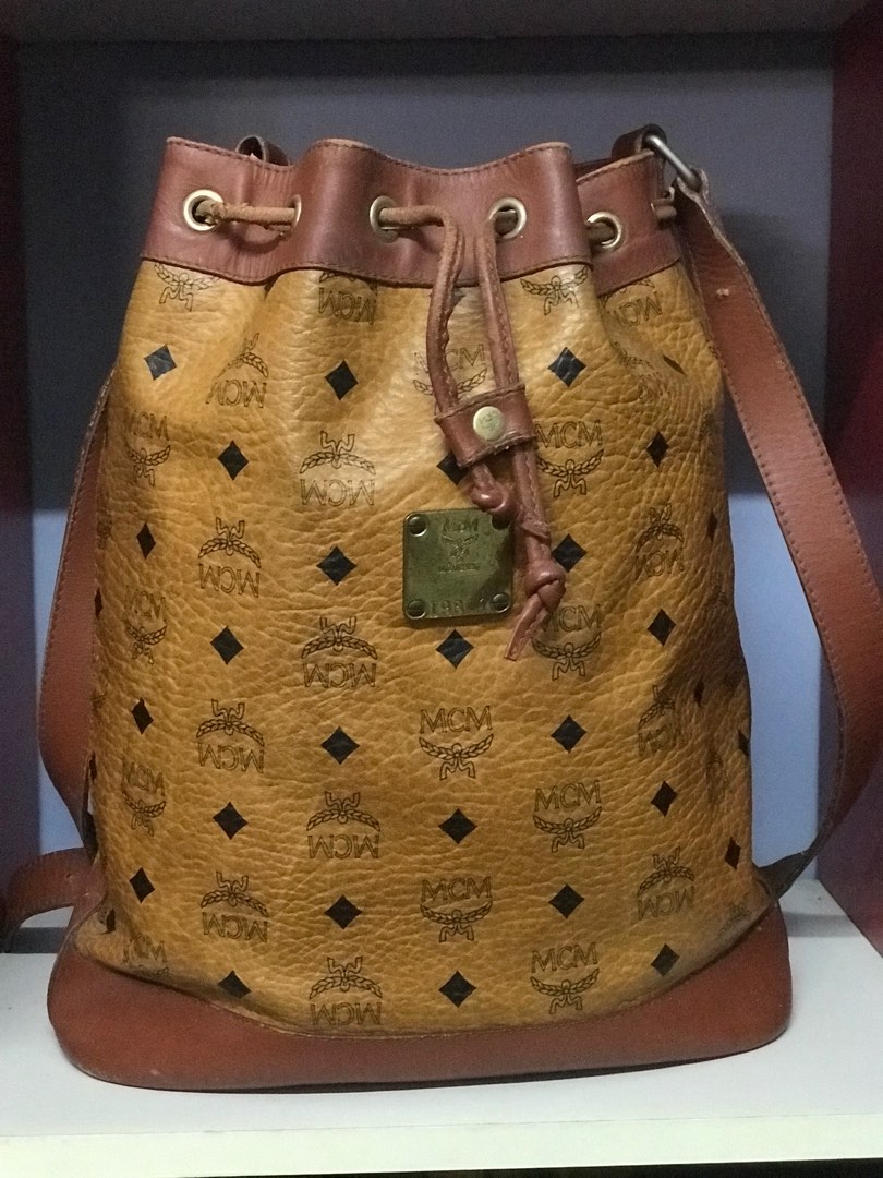 Vintage MCM original bucket, Women's Fashion, Bags & Wallets, Shoulder ...