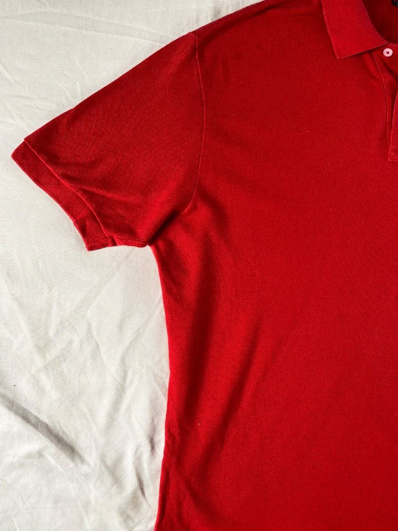 Vintage polo by ralph lauren rarri red polo shirt, Men's Fashion, Tops ...