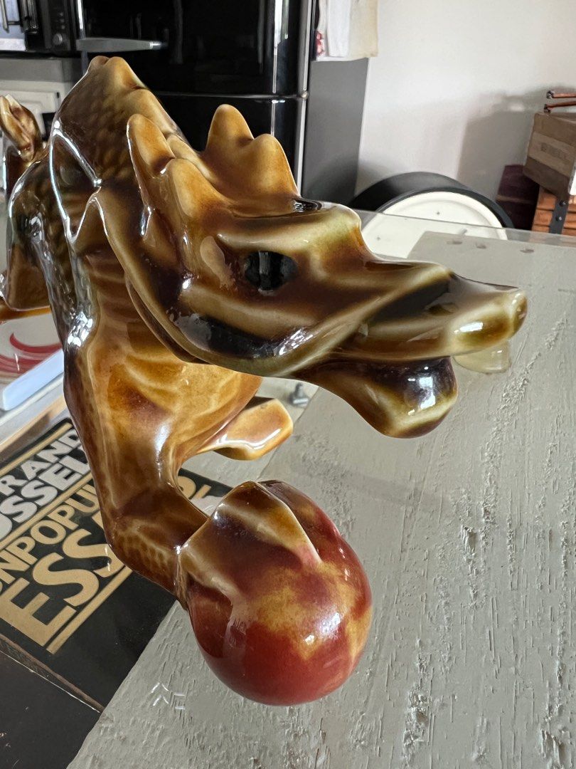 Vintage Porcelain Dragon Collectible Figurine, Hobbies & Toys ...