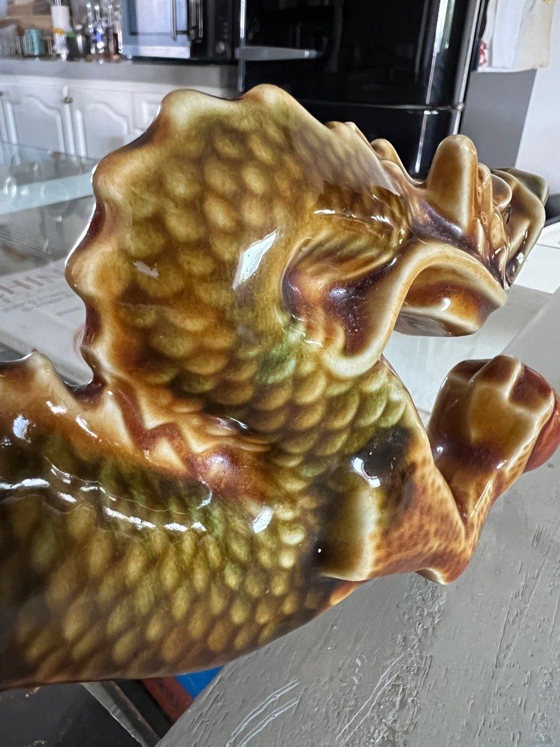 Vintage Porcelain Dragon Collectible Figurine, Hobbies & Toys ...