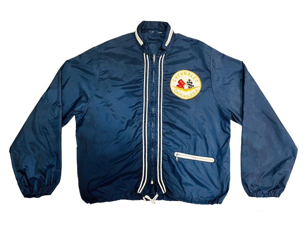 VINTAGE WINDBREAKER WORKWEAR CHEVROLET CORVETTE PATCH TALON USA, Men's ...