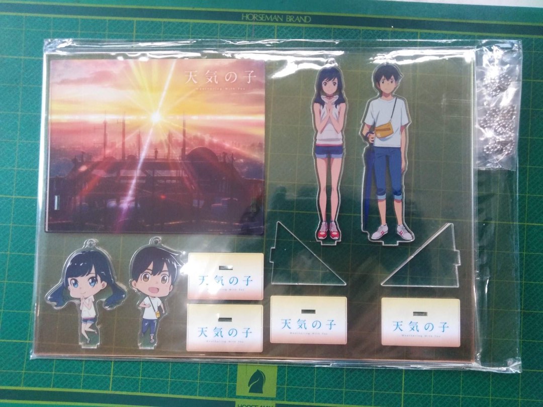 Weathering With You - acrylic standee set, Hobbies & Toys, Memorabilia ...