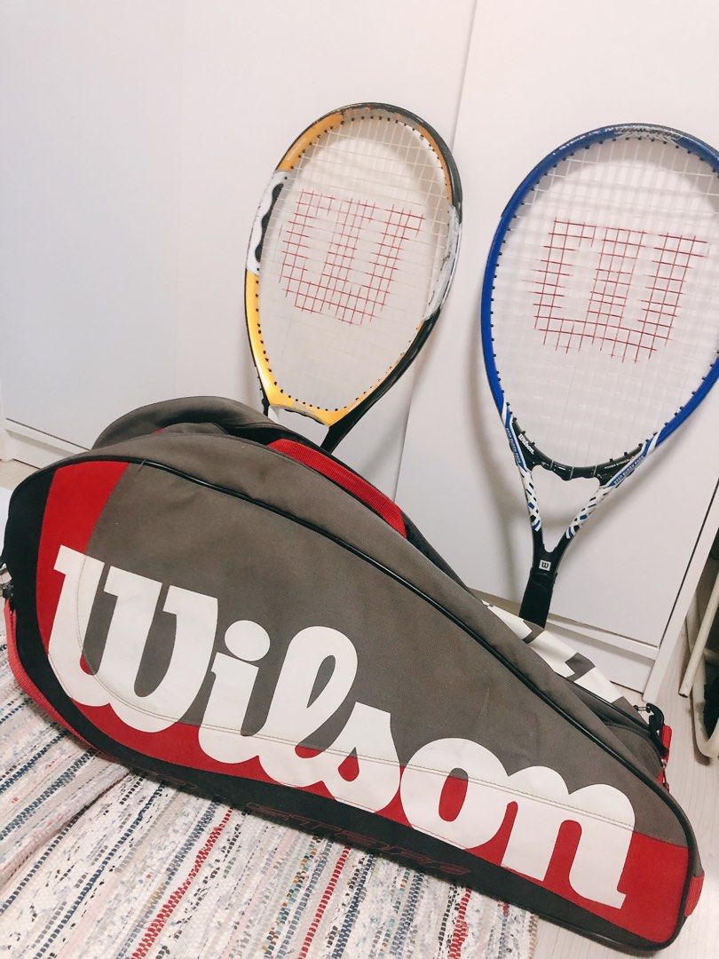 Wilson Focus Hybrid with bag and free wilson racket, Sports Equipment ...