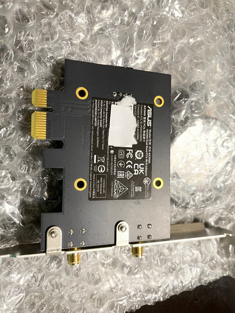 Wi-Fi Wireless card. PCE AX3000, 電腦＆科技, 電腦周邊及配件, Wifi及上網相關產品 - Carousell