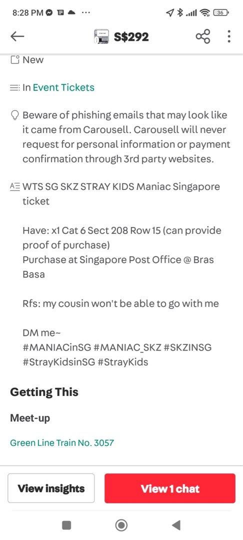 WTS SG SKZ STRAY KIDS Maniac Singapore ticket, Tickets & Vouchers ...