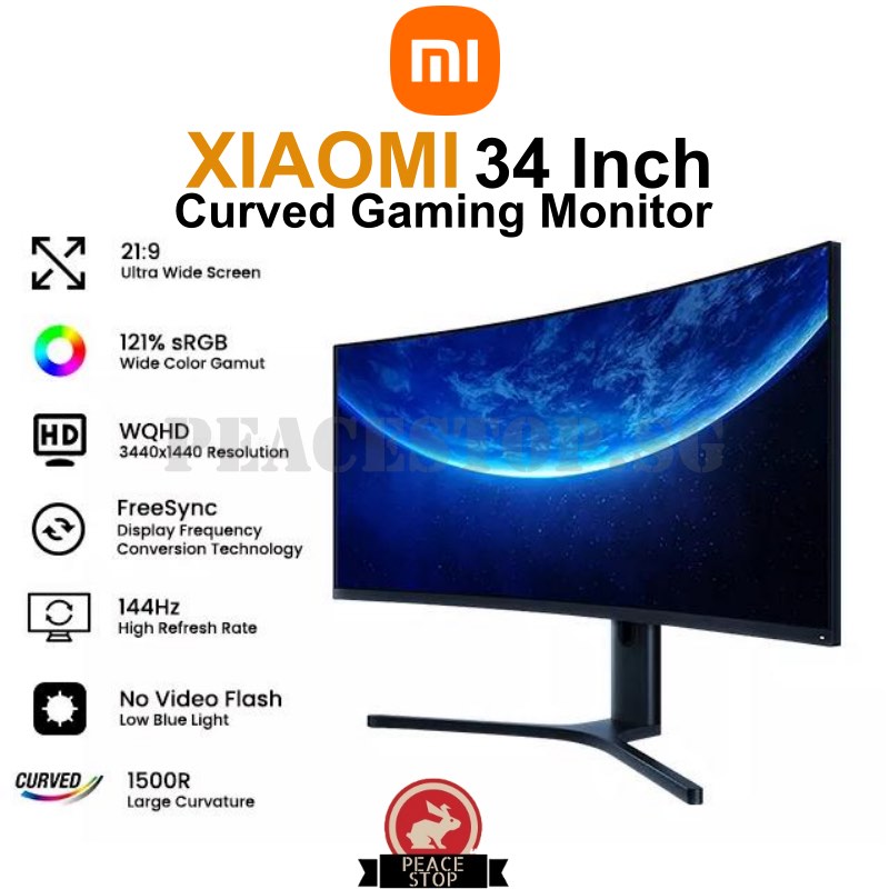 Xiaomi 34 inch curve monitor, Computers & Tech, Parts & Accessories ...