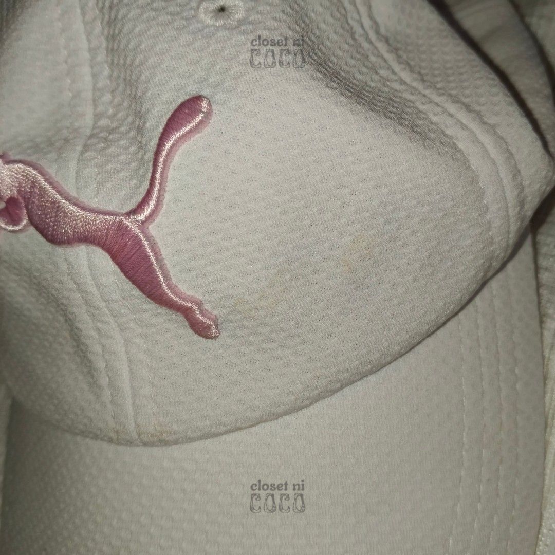 Y2K Puma Baby Pink Embroidered Baseball Cap, Men's Fashion, Watches ...