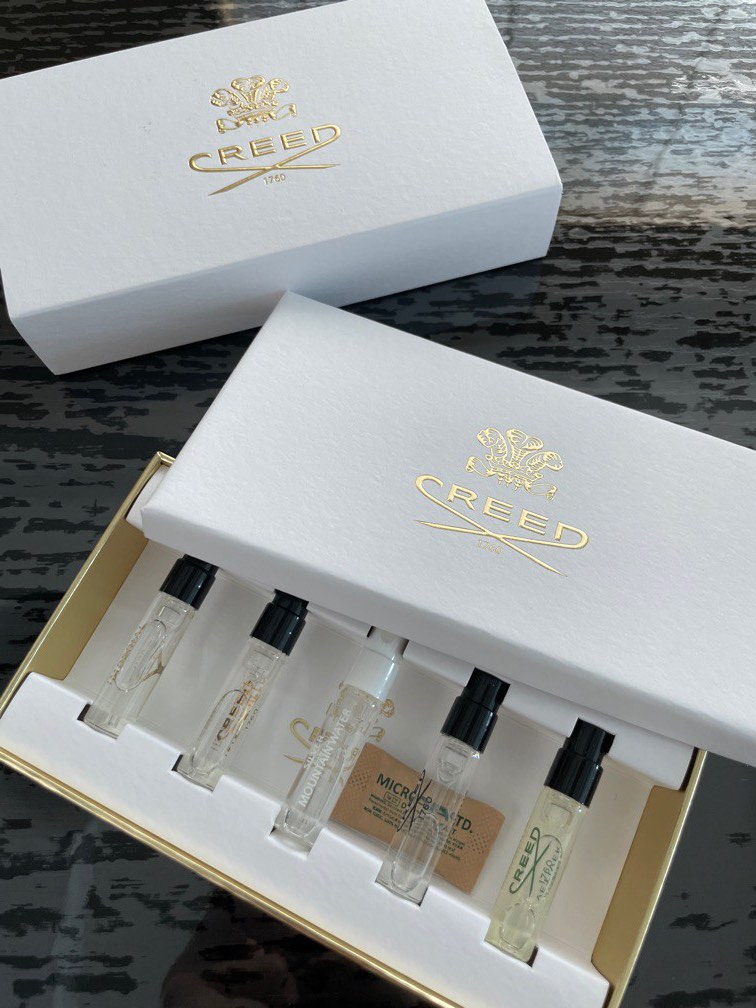 (100% new) CREED Eau de Parfum Gift Set 5 x 2ml Sprays Aventus Silver ...