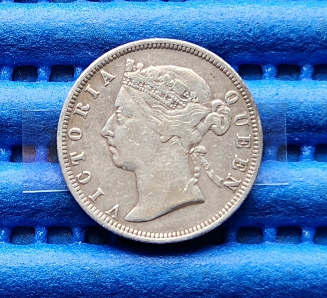 1891 Straits Settlements Queen Victoria 20 Cents Silver Coin, Hobbies ...