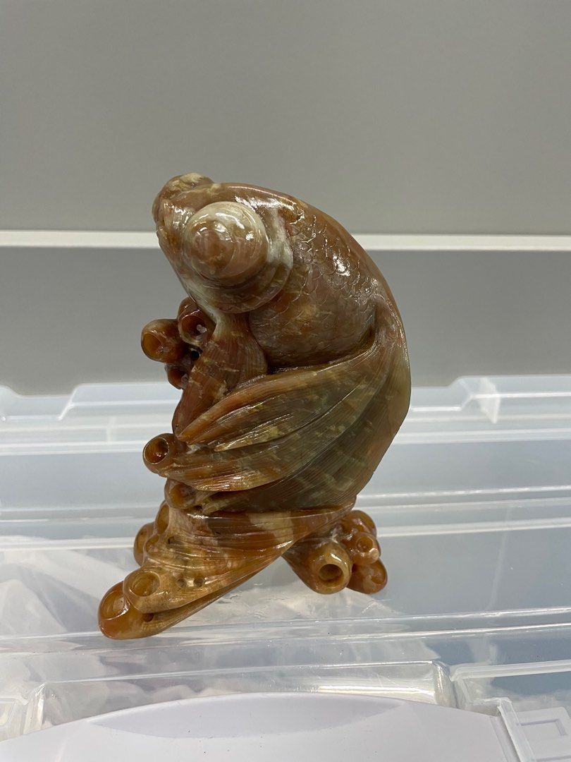 1970s Shoushan carving - gold fish, Hobbies & Toys, Memorabilia ...
