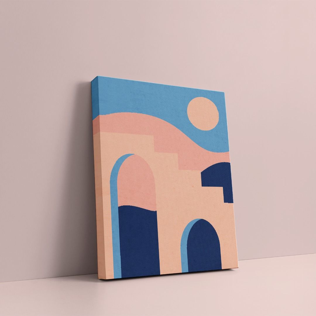 1 PCS CANVAS FRAME ARCHITECTURE MODERN COMTEMPORARY ART WALL DECOR ...