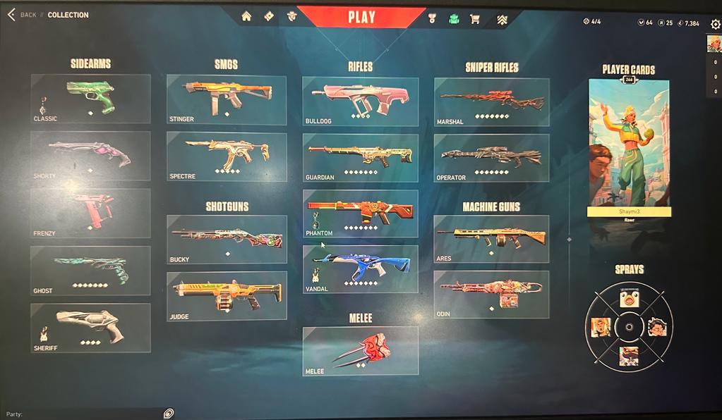 24 Premium Skins Valorant Account with VCT Lock-in Knife, Video Gaming ...