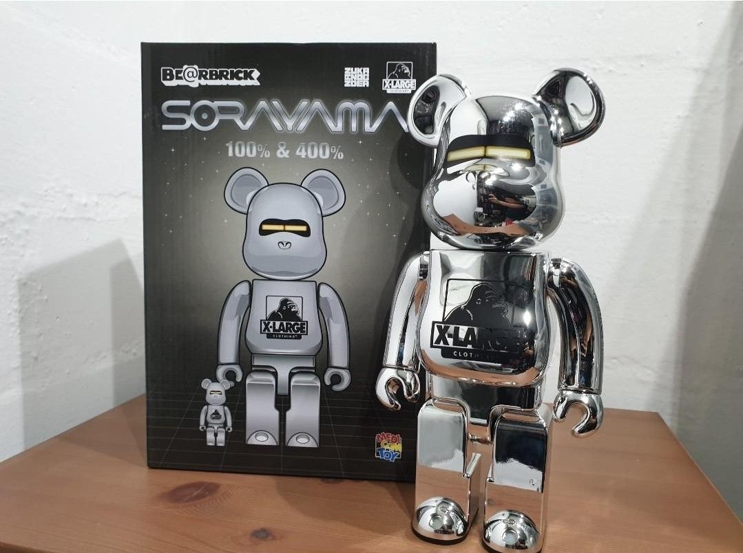 400% Xlarge X-large Hajime Sorayama Chrome Bearbrick be@rbrick, Hobbies ...