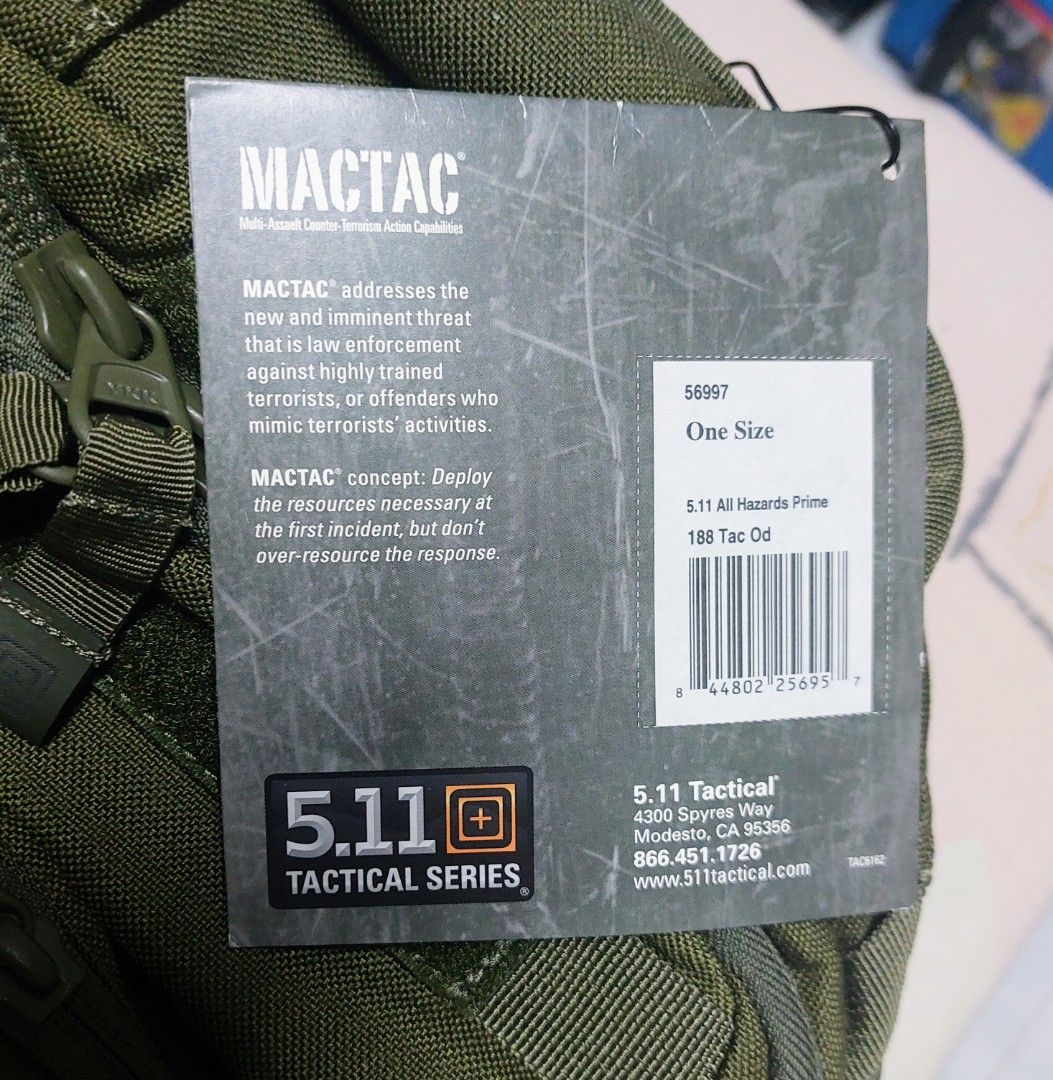 5.11 All Hazards Prime, Men's Fashion, Bags, Backpacks on Carousell