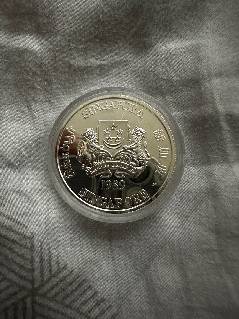 925 1 oz silver snake 1989 singapore mint 10 dollars with capsule, Hobbies & Toys, Memorabilia ...