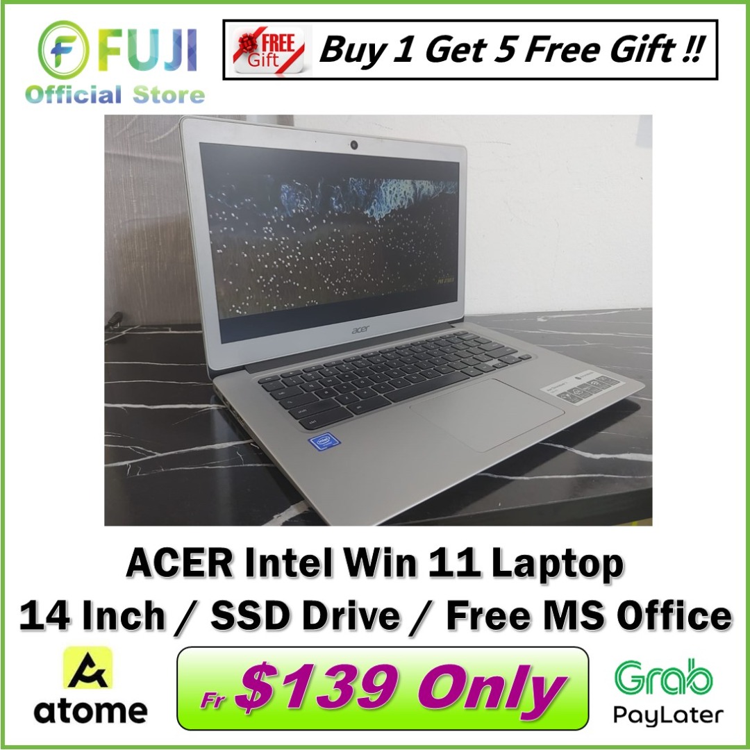 Acer 14 Inch Laptop - Windows 11 + Free MS Office - Ultra Slim Design ...