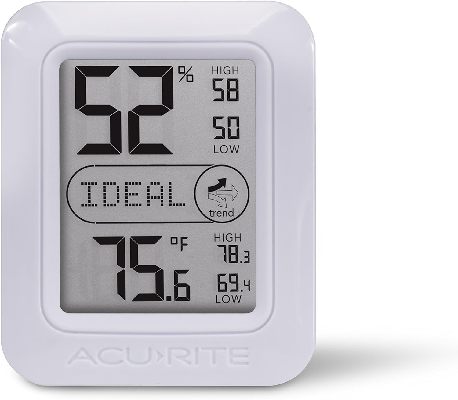 AcuRite Indoor Digital Thermometer & Hygrometer with Temperature and ...