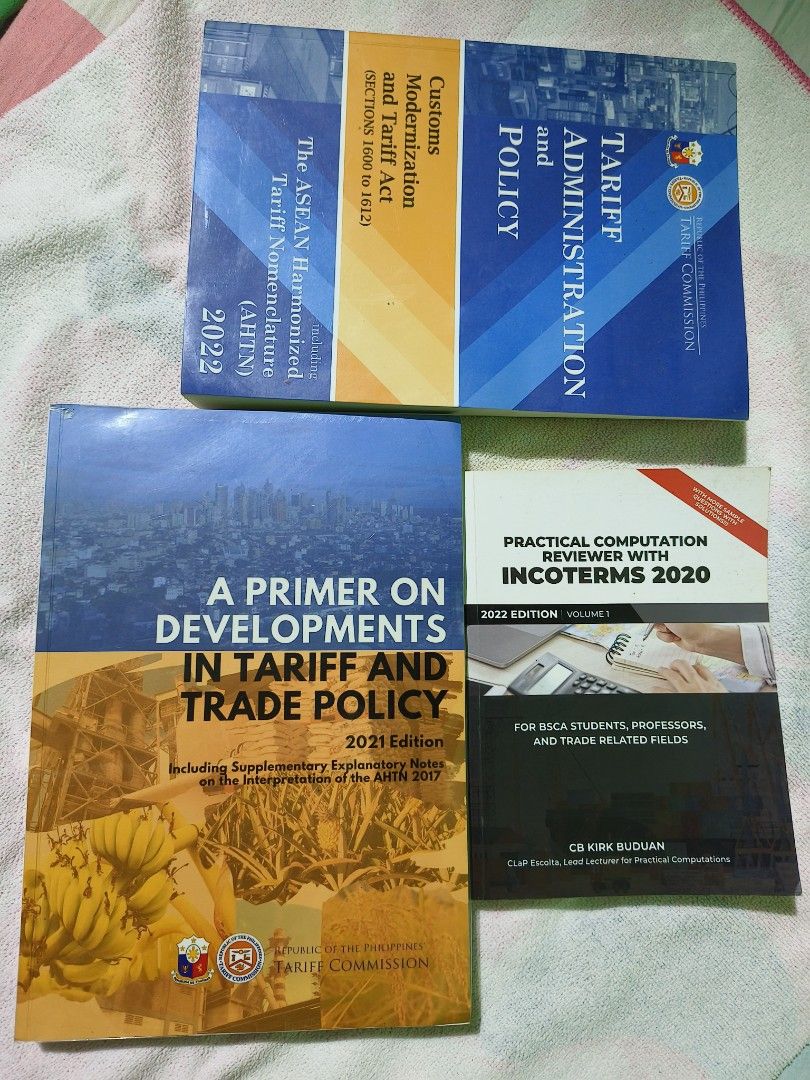 AHTN 2022, Primer, INCOTERMS BSCA CBLE LCB Aduana Books, Hobbies & Toys ...