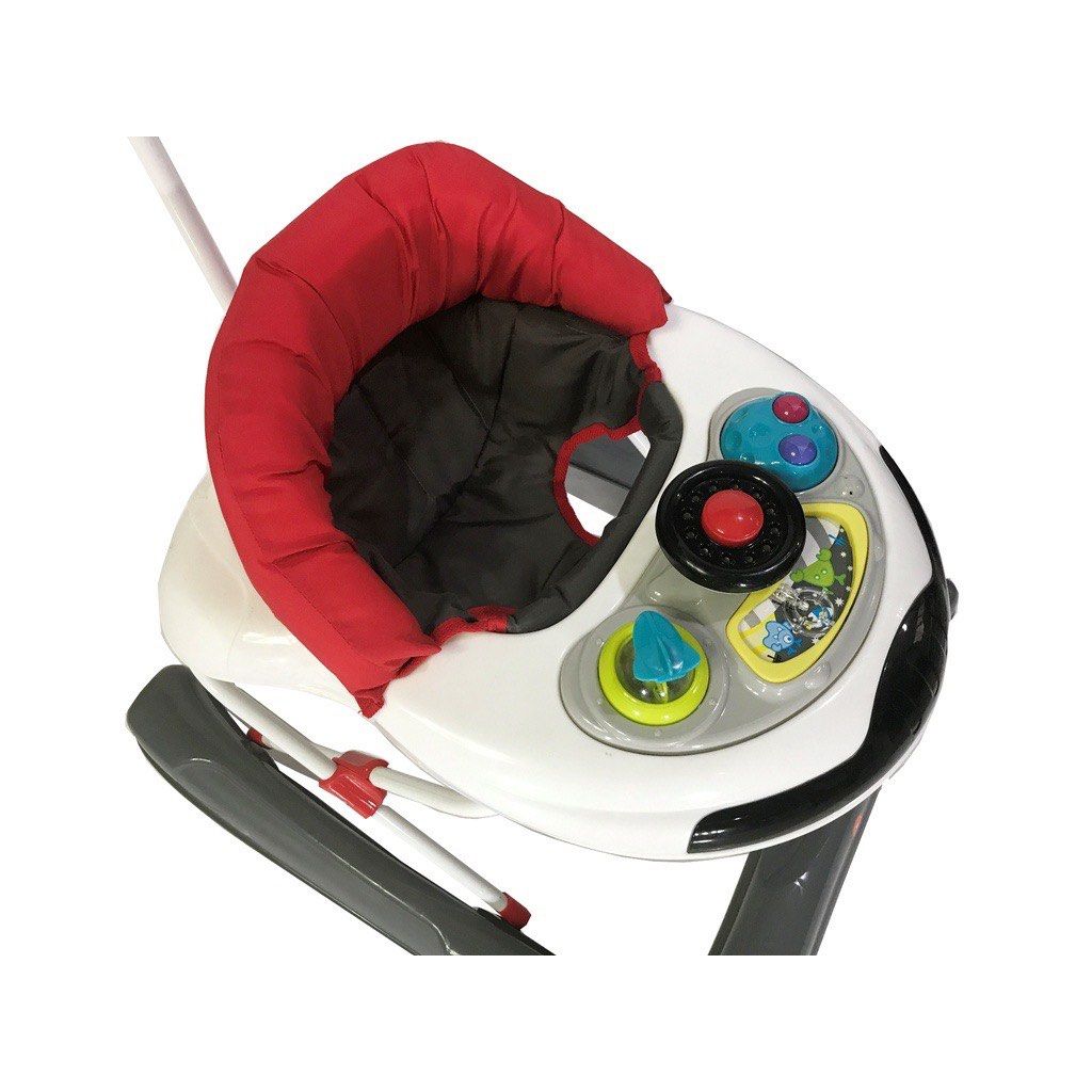 Akeeva Luxury U Shape Walker w/ Parent Handle (Grey), Babies & Kids ...