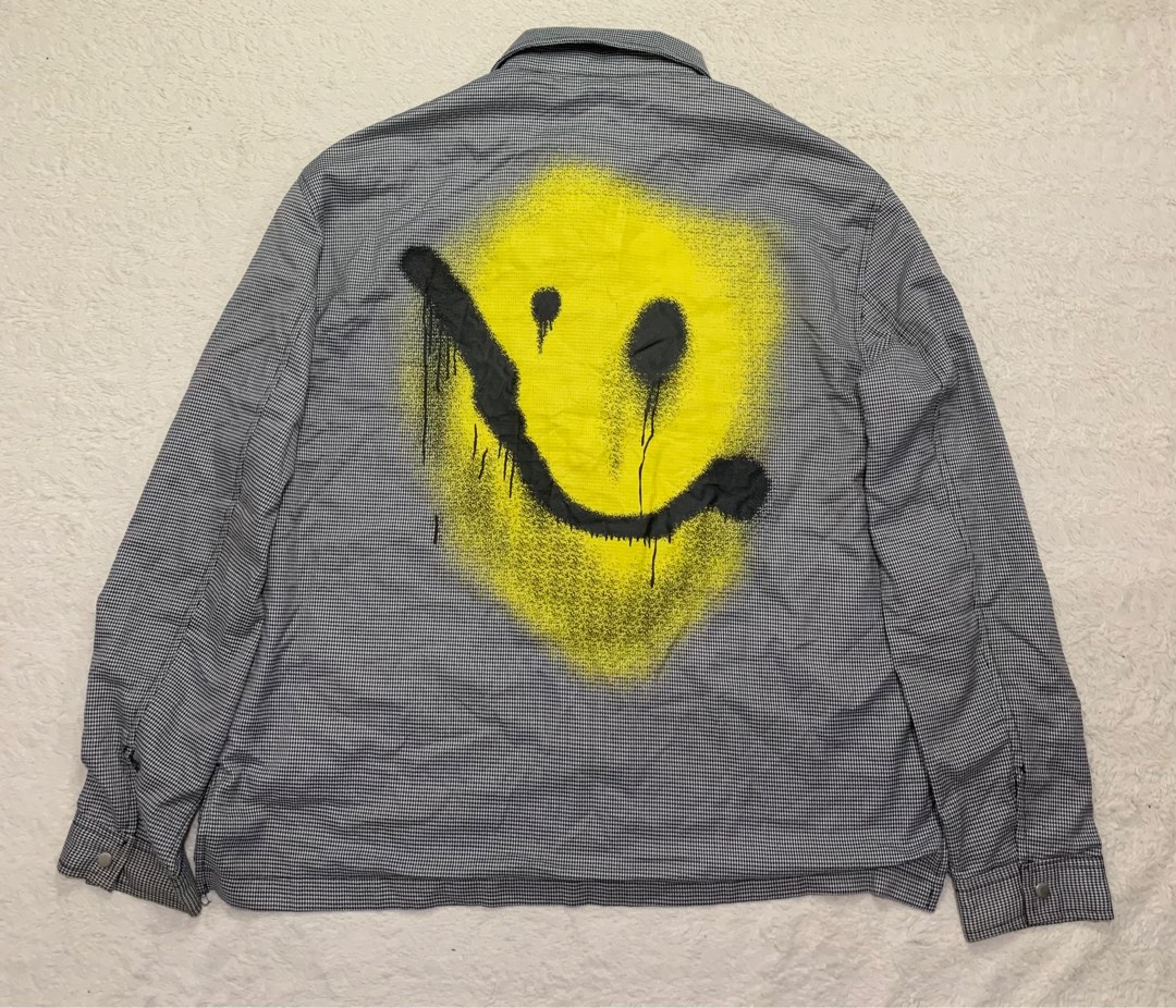 Alexander Wang Coach Jacket - SS19 Spray Paint Smiley, Luxury, Apparel ...