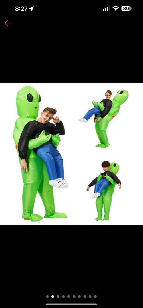 alien costume, Babies & Kids, Babies & Kids Fashion on Carousell