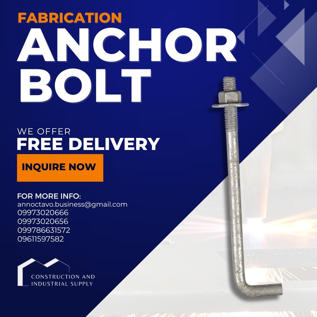 Anchor Bolt | Fabrication | Metal Fabrication | Base Plate | Bolts and ...