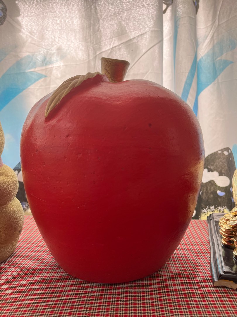 Apple Piggy Bank Ceramic, Furniture & Home Living, Home Decor, Other ...