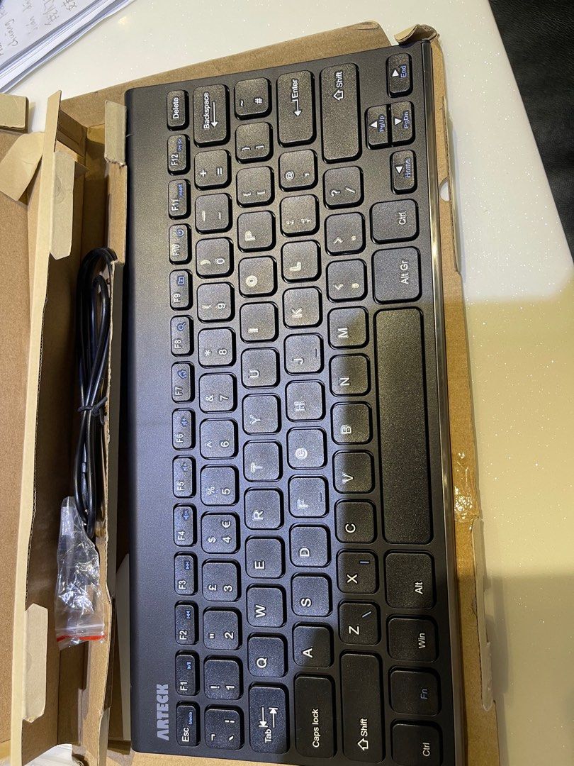 Arteck Universal Stainless Stell 2.4G USB Wireless Keyboard, Computers ...