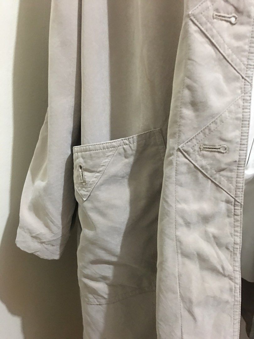 Ash gray trench coat, Women's Fashion, Coats, Jackets and Outerwear on ...