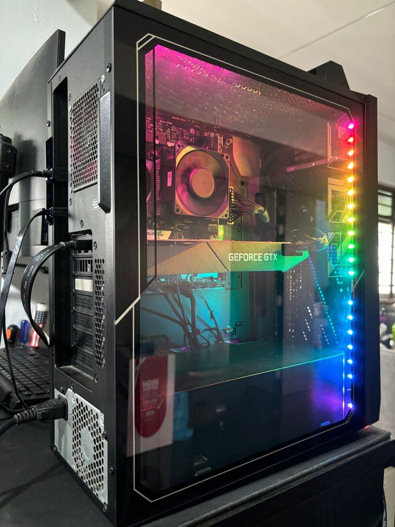 ASUS ROG Gaming Desktop Computer PC CPU Processor AMD Ryzen 7 Storage ...