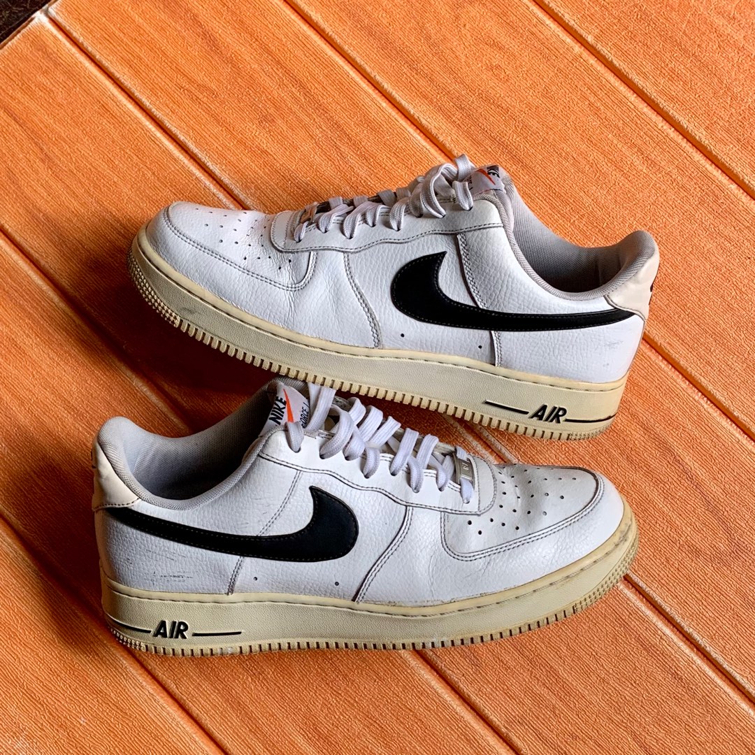 Authentic Air Force 1 White Black, Men's Fashion, Footwear, Sneakers on ...