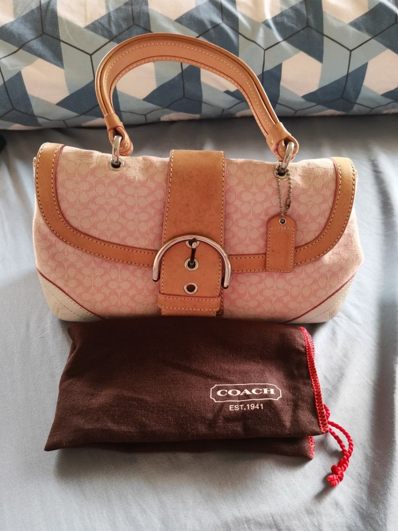 Authentic Coach Top Handle Bag with dustbag, Luxury, Bags & Wallets on ...