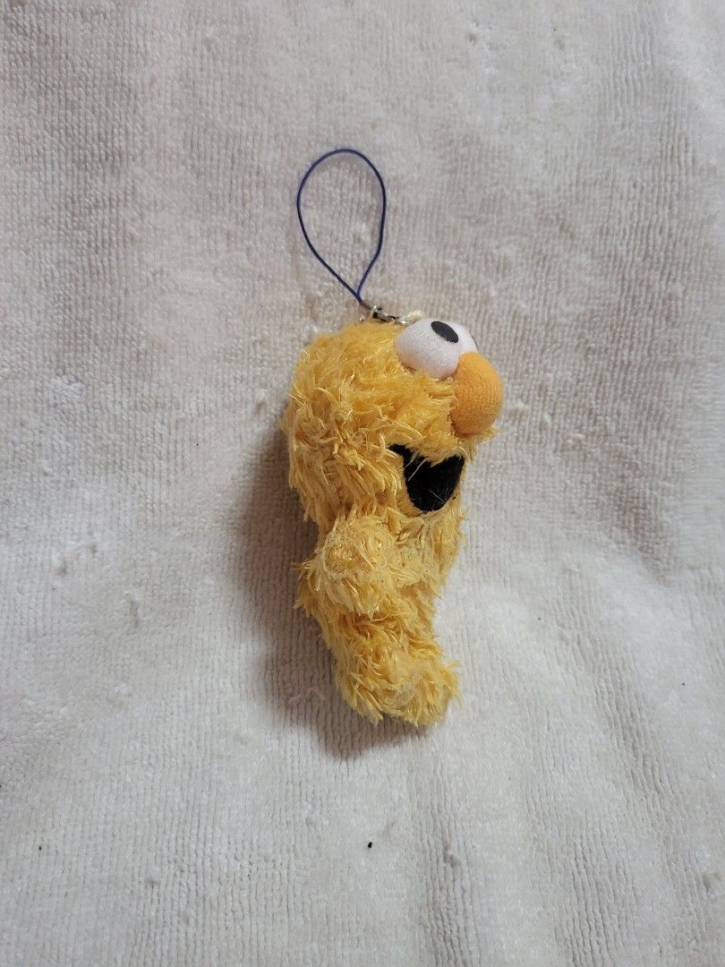 Authentic Rare Sesame Street Yellow Elmo Plush Soft Toy Bag Charm / Bag ...