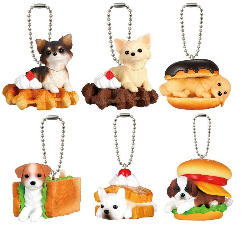 Bandai Anicolla Series Dog Bread & Mochi Mochi Animals Mascot Swing ...