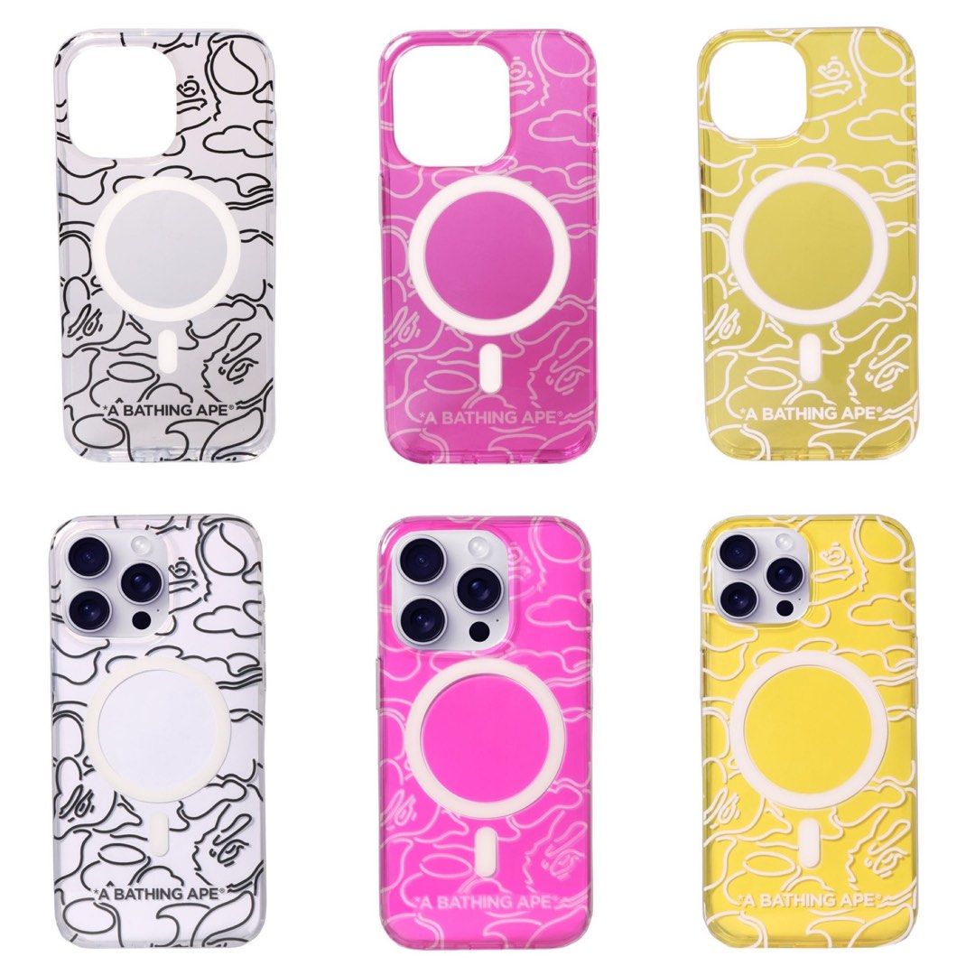 BAPE NEON CAMO IPHONE 15 SERIES CLEAR CASE, Mobile Phones & Gadgets ...